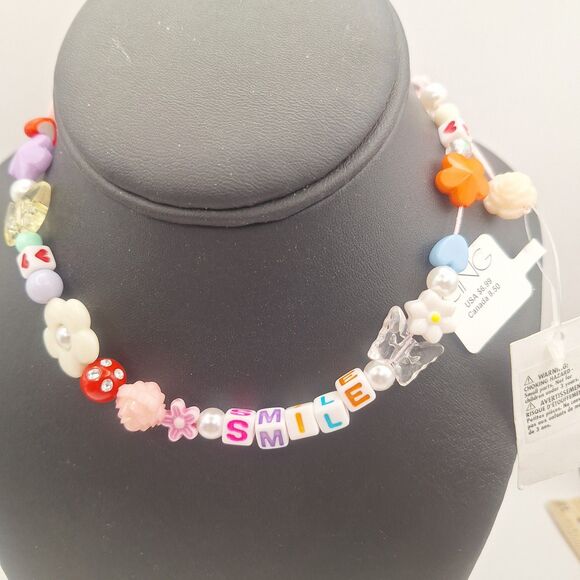 Icing | Jewelry | Nwt Icing Smile Multicolered Shapes Coker Necklace 4 ...